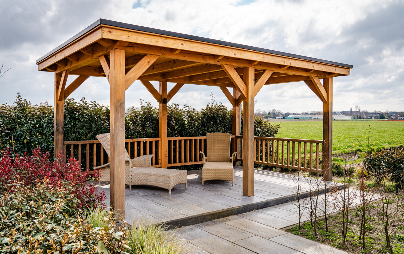 Houten Overkapping | Nieuwenhuis Buitenleven