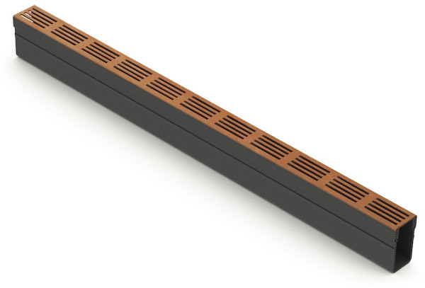 ACO SlimLine goot incl. corten gootrooster | Nieuwenhuis Buitenleven